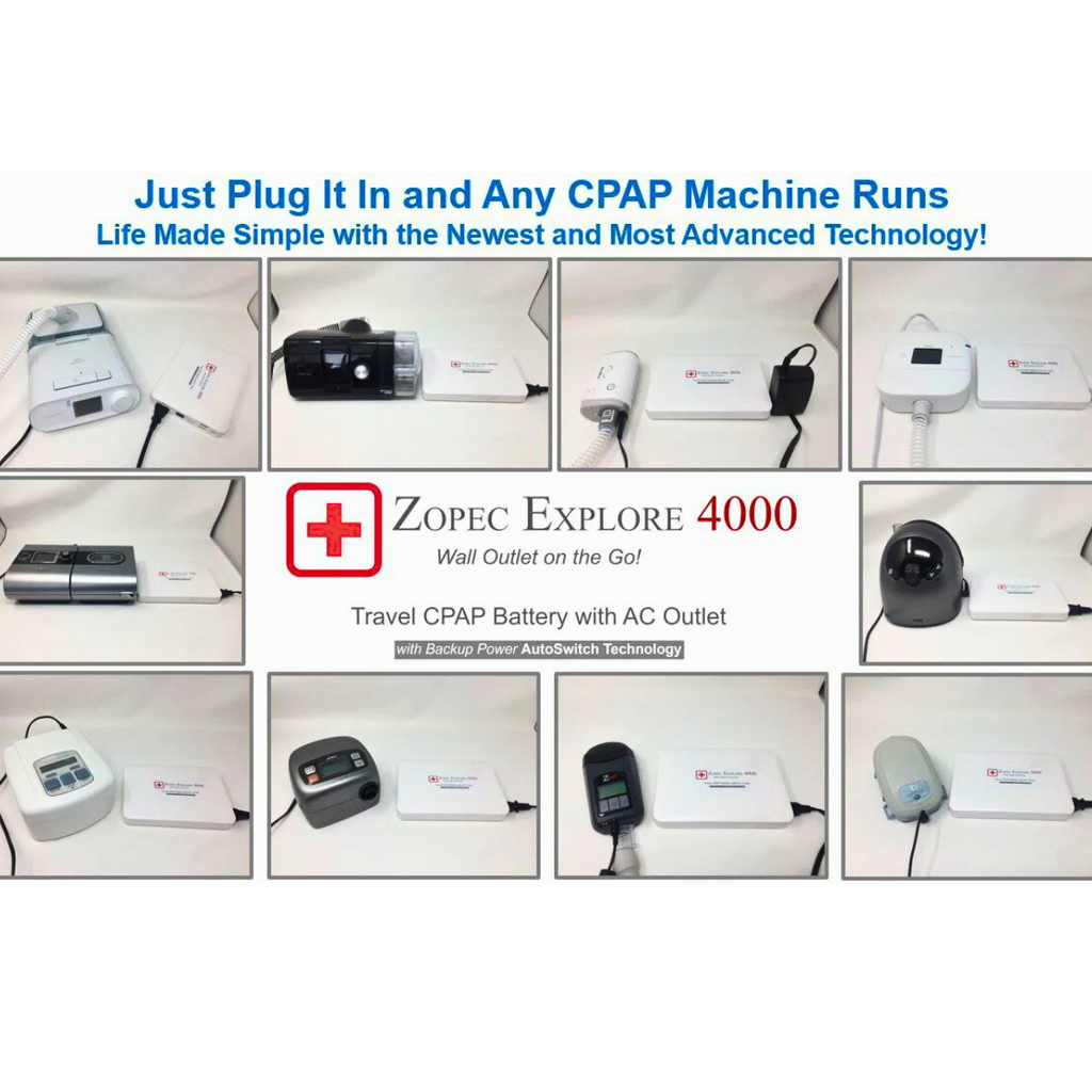 Zopec Explore 4000 External Travel CPAP Battery - MonsterCPAP – MonsterCPAP
